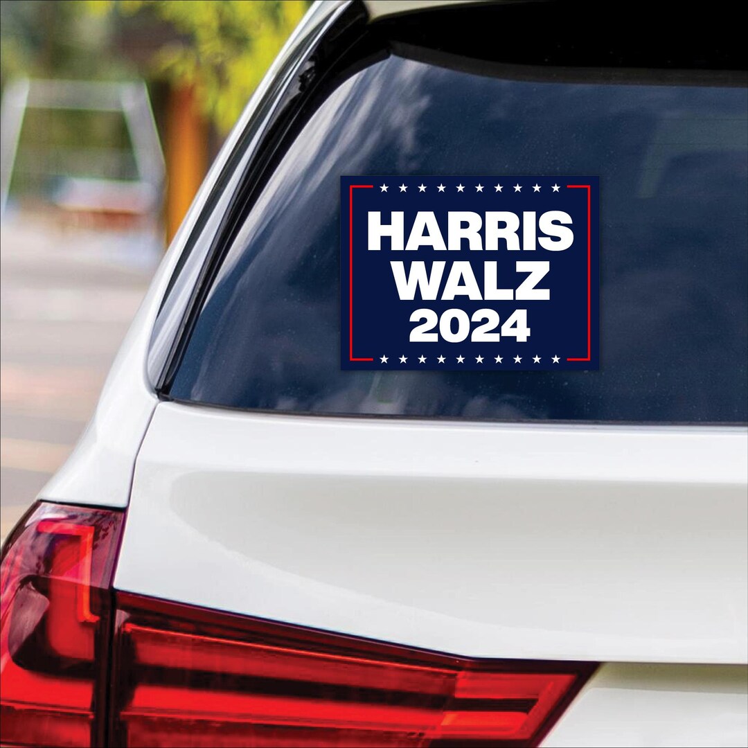 Harris Walz 2024 Sticker Vinyl Decal, Harris for President 2024 Vinyl ...