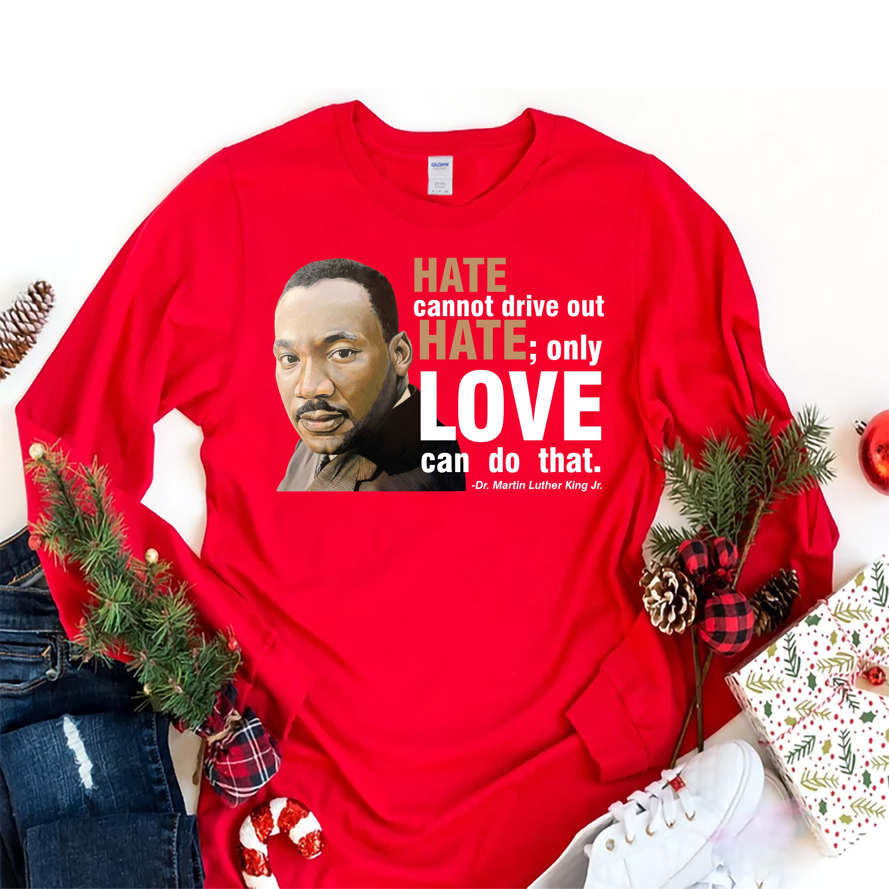 Martin Luther King Jr Long Sleeve T-shirt MLK Day Unisex Long | Etsy