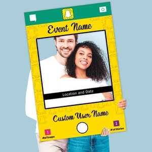 Personalized Selfie Frame, Snapchat Selfie Frame, Wedding Selfie Frame ...