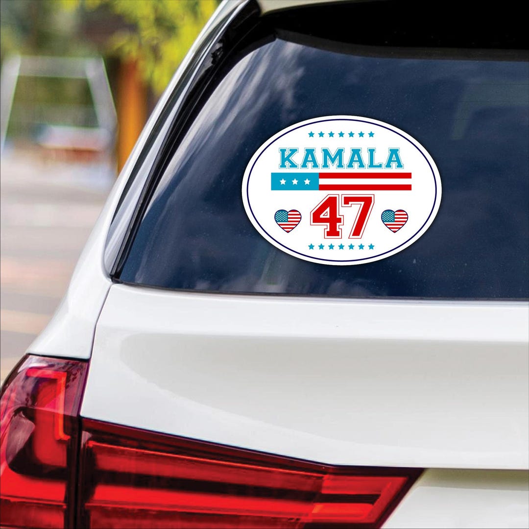 Kamala 47 Obviously Sticker Vinyl Decal, Harris for President 2024 ...