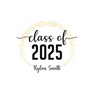 Personalized Graduation 2025 Stickers, Custom Class of 2025 Stickers ...