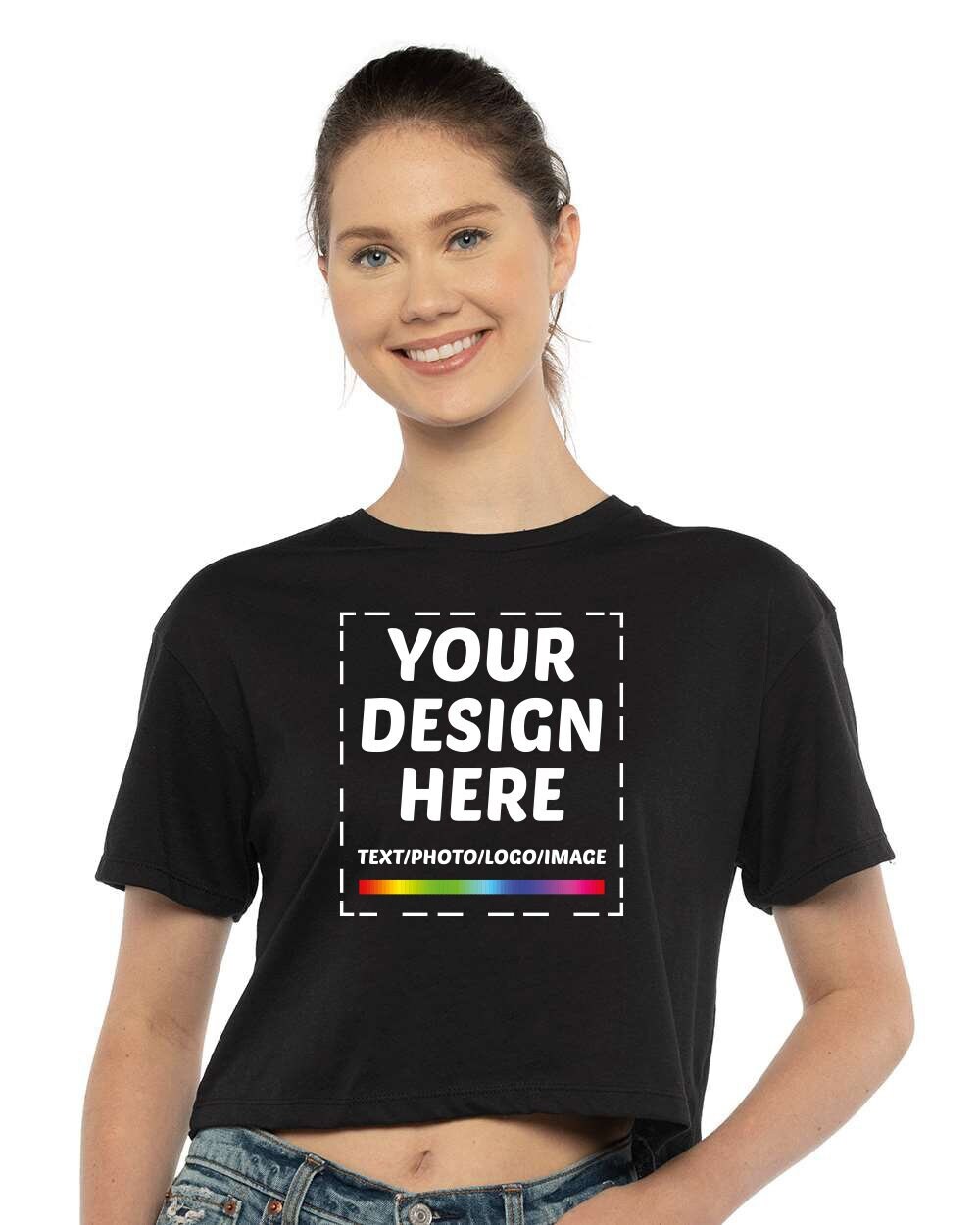 Custom Crop Top for Women, Personalized Crop Top, Custom Text Design ...