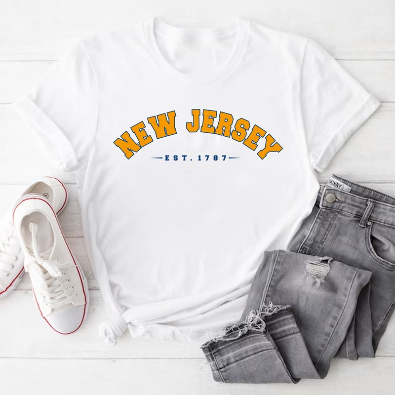 New Jersey T Shirt - Etsy