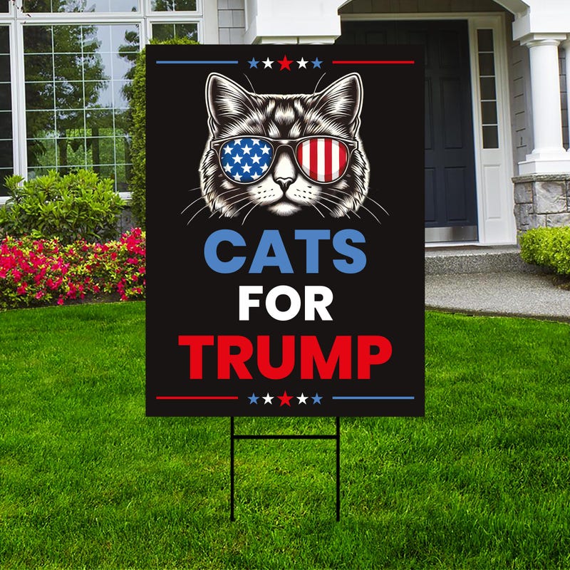 Cats for Trump Sign - Etsy