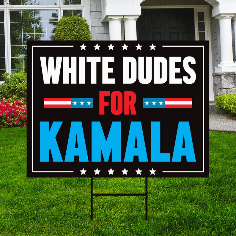 Letrero para jardín Harris Walz 2024: letrero para césped Coroplast ...