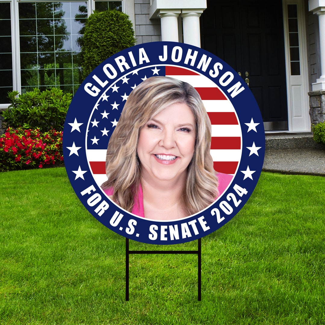 Gloria Johnson US Senate Yard Sign Coroplast US Senate Election ...