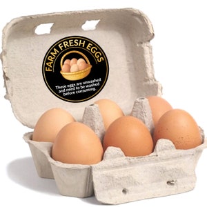 Fresh Unwashed Egg Stickers, Farm Fresh Eggs Stickers, Farm Fresh ...