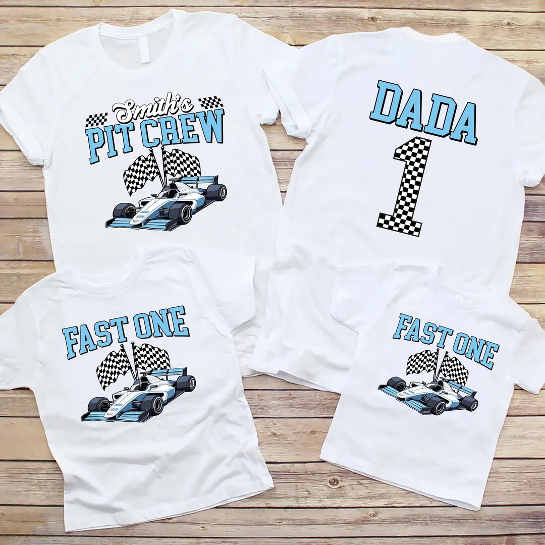 Personalized Pit Crew Shirt, Custom Racing Tee, Family Matching Gift ...