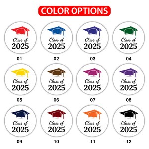 Personalized Graduation 2025 Stickers, Custom Class of 2025 Stickers ...