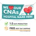 Custom We Love Our Cnas Banner Sign, 13 Oz Waterproof Medical Staff ...