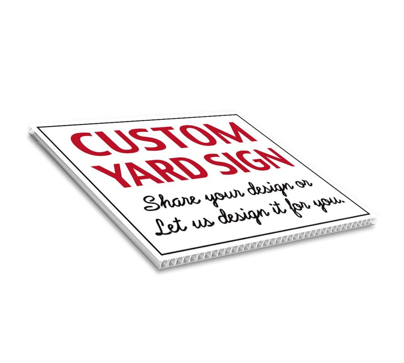 Custom Design Yard Sign - Coroplast Personalized Yard Sign, Custom Lawn ...