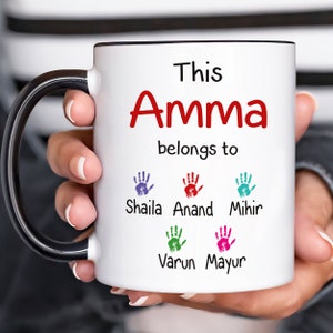 Personalized Indian Name Mother's Day Mug Custom Name Coffee Cup, Hindu ...