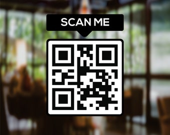 Static Cling Decal Qr Code - Etsy
