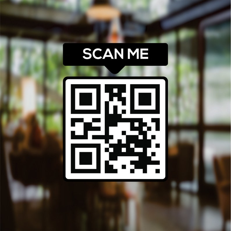 Custom QR Code Business Decal Design Your Own QR Code Static - Etsy