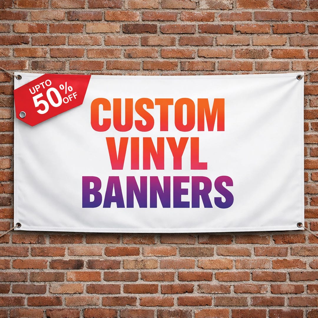 Custom Vinyl Banner 13oz Personalized Business Advertising Banner ...