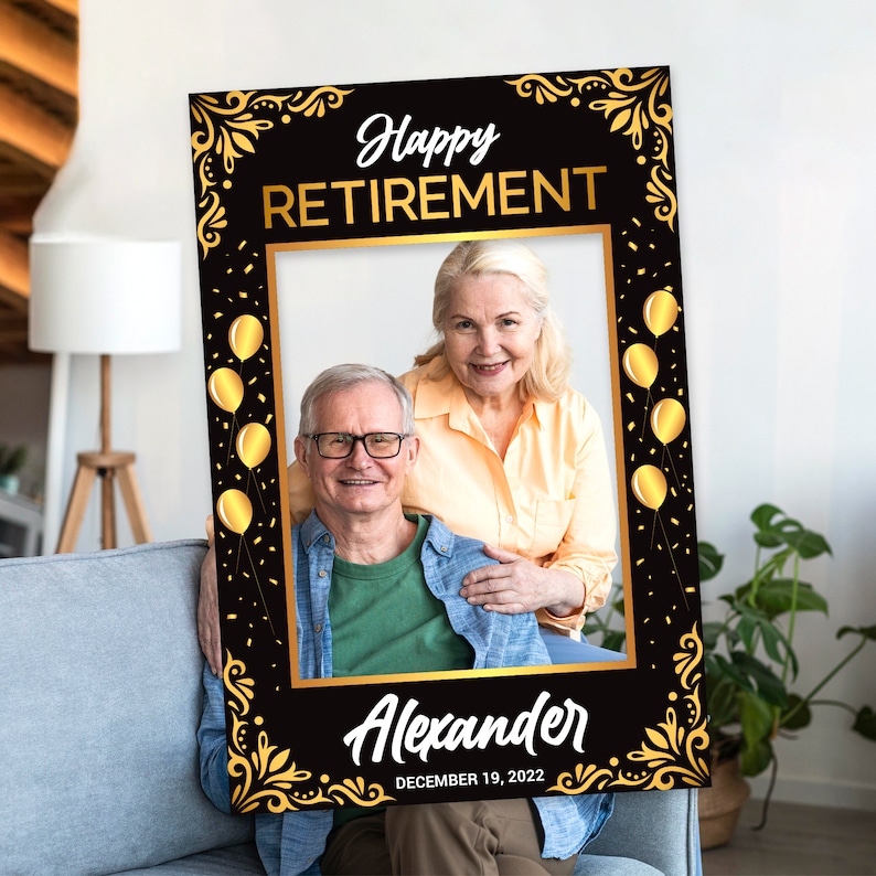 Personalized Happy Retirement Selfie Frame Retirement Photo - Etsy