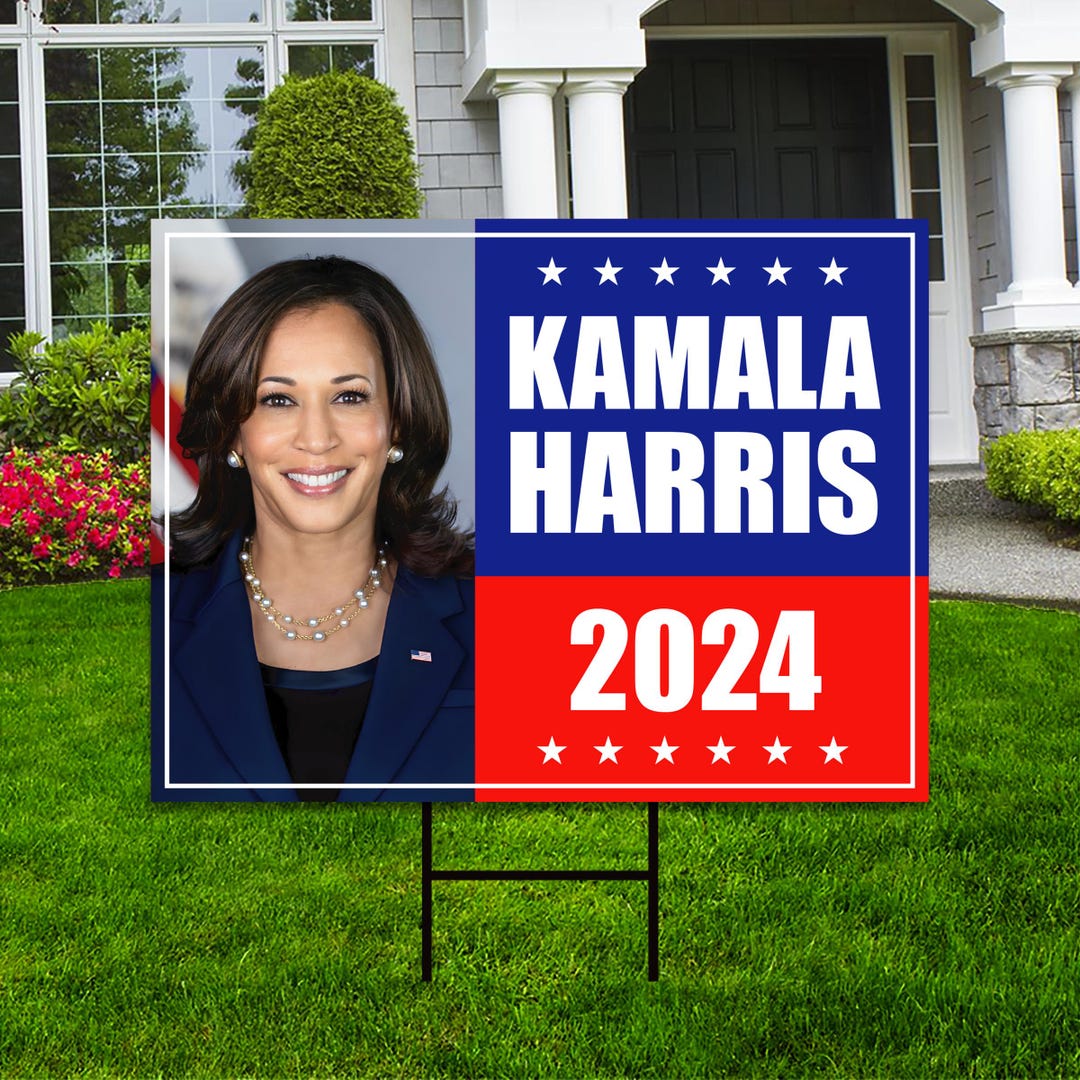 Kamala Harris 2024 Yard Sign Coroplast Kamala Harris for President 2024 ...