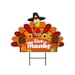 Thanksgiving Turkey Yard Sign 24" X 18" - Coroplast Gobble Sign Give ...