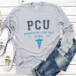 Personalized PCU T-shirt, Custom Progressive Care Unit Unisex Long ...
