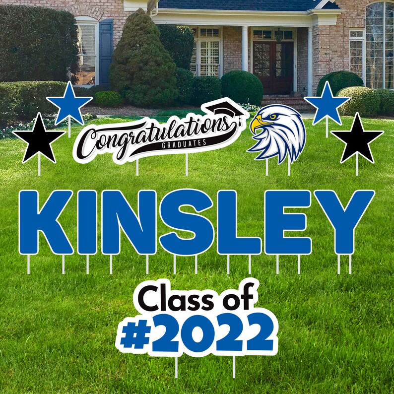 Personalized Graduation Yard Sign Letters 18 Custom - Etsy