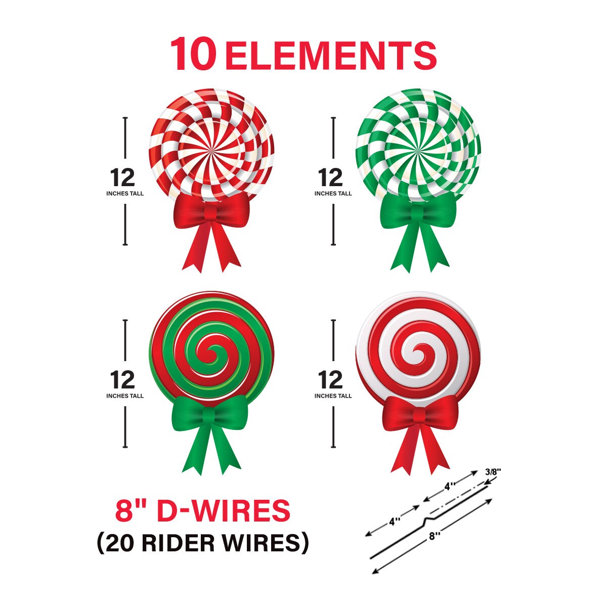 Christmas Peppermint Yard Sign Cutouts, Christmas Candy Theme ...