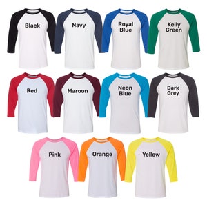 Custom Baseball Raglan Shirt Front-back Print, Personalized Raglan ...