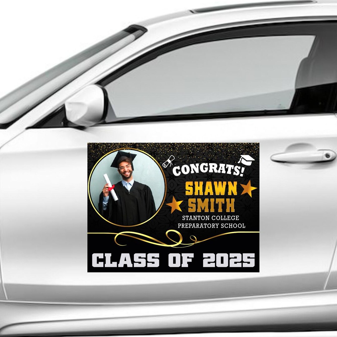 Custom Graduation Magnet - Congrats Grad - Graduation 2025 ...