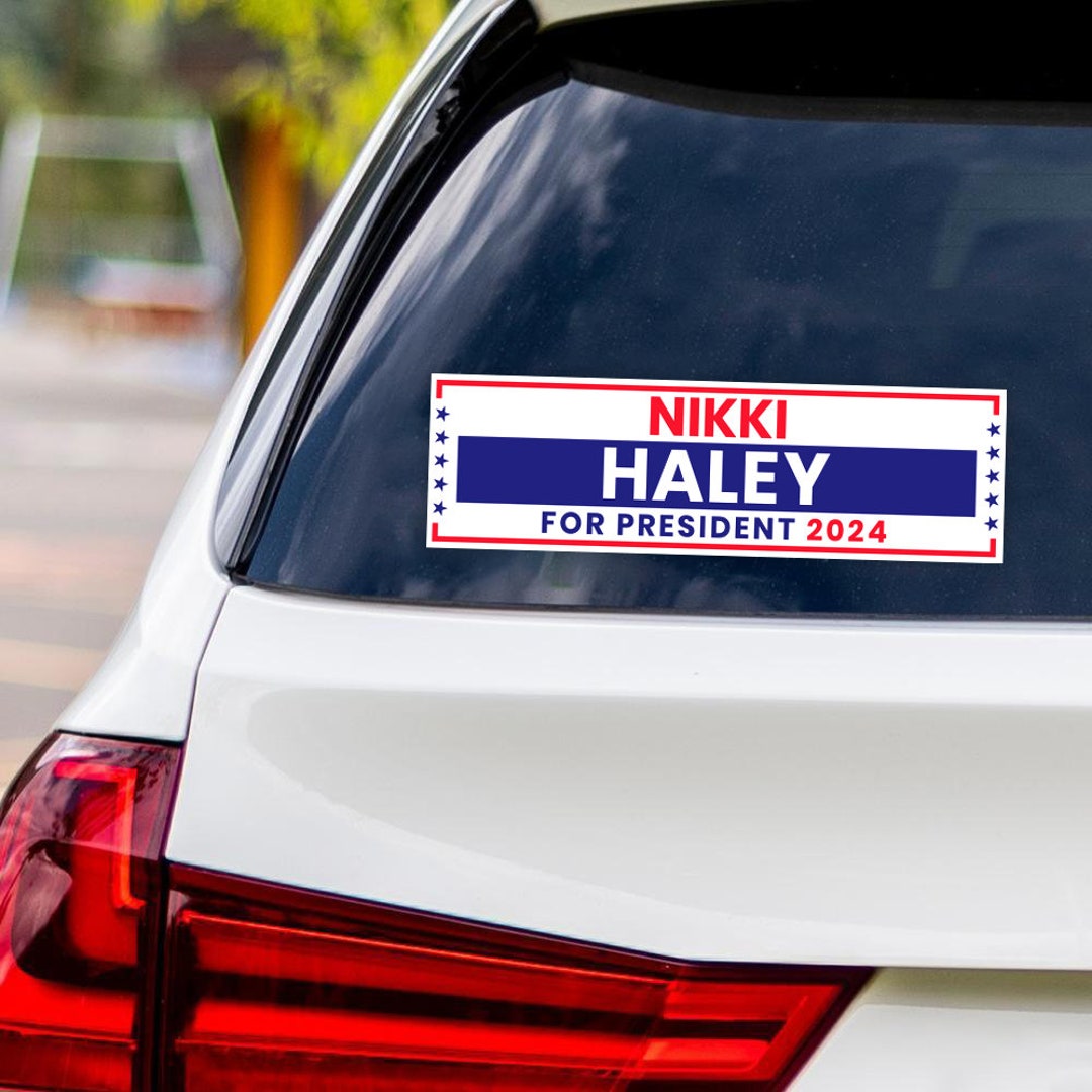 Nikki Haley 2024 Sticker Vinyl Decal, Nikki Haley for President Sign ...