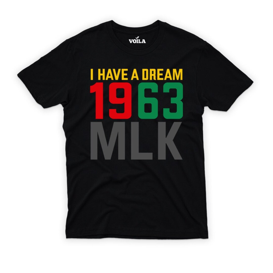 Martin Luther King Jr Shirt for Men, MLK Day Women V Neck Shirt, Black ...