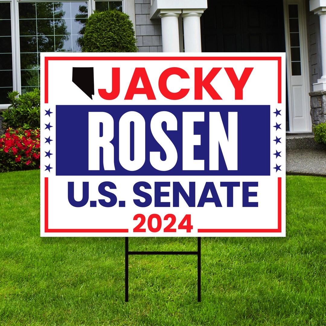 Jacky Rosen US Senate Yard Sign Coroplast US Senate Election Nevada ...