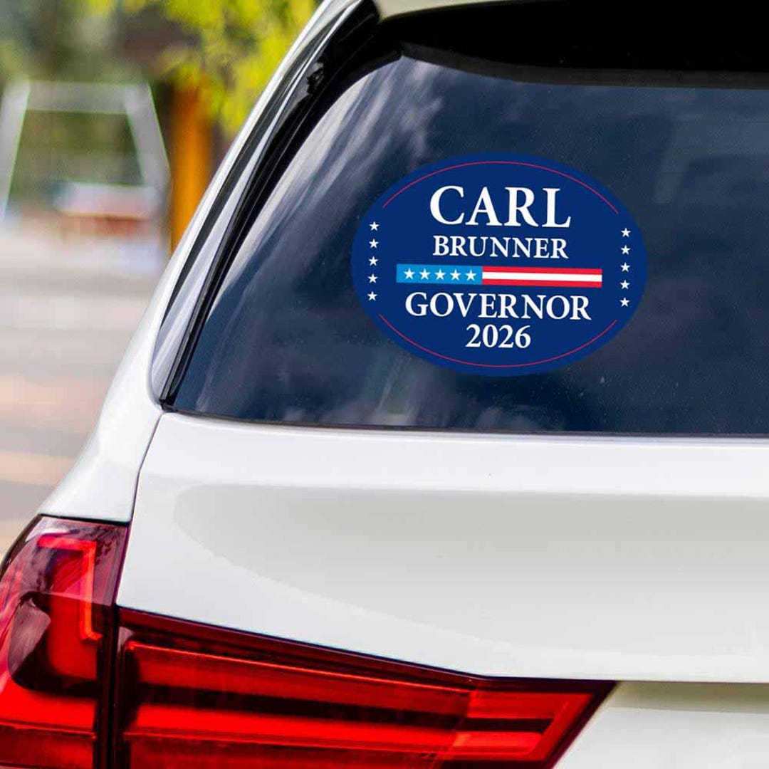 Carl Brunner for Maryland Governor 2026 Vinyl Sticker, Vote Carl ...