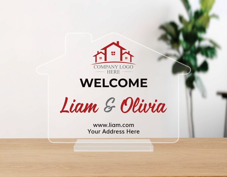 Custom Acrylic House Plaque With Names - Personalized New Homeowner ...