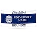Personalized College Bound Banner Sign 13 Oz College Logo Sign, Custom ...