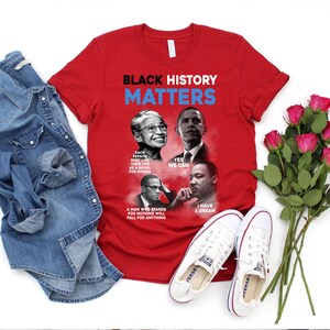 Black History Month T-shirt for Men, BLM Women V Neck Shirt, I Am Black ...
