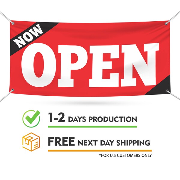 Open Sign Banner - Etsy