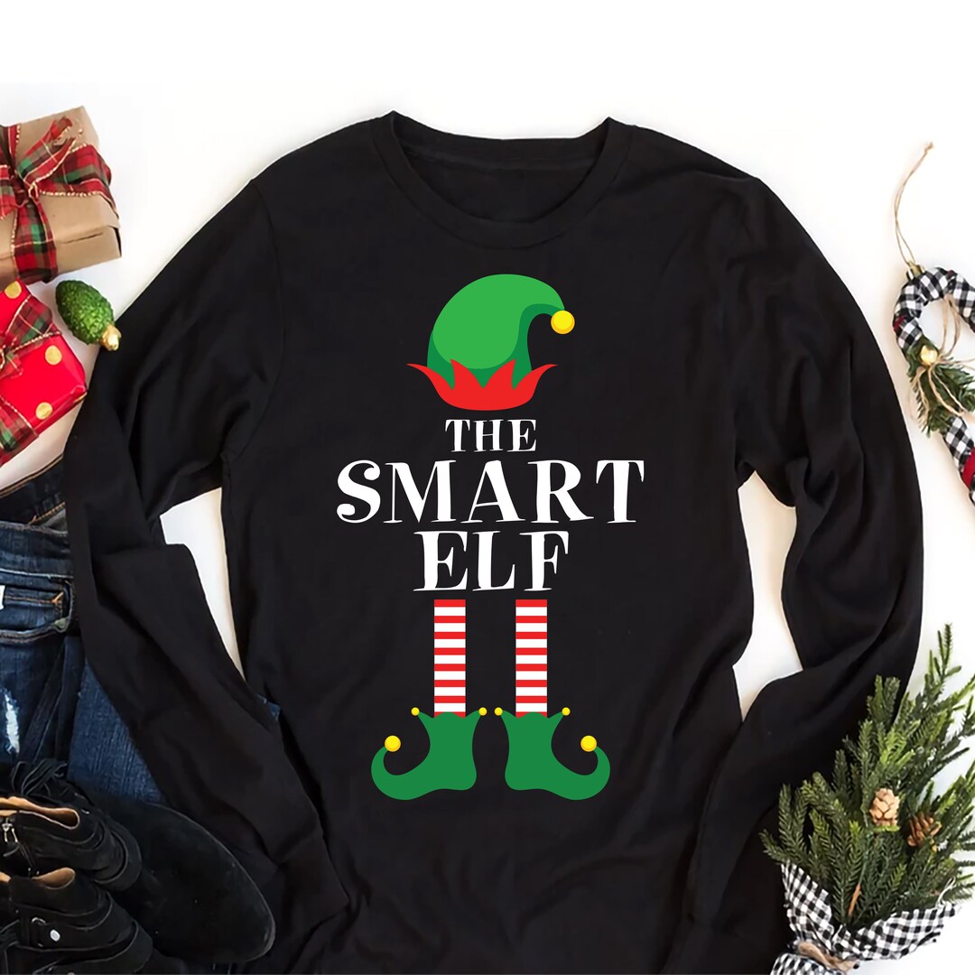 Christmas Elf Long Sleeve T-shirt Personalized, Christmas Elf Unisex ...