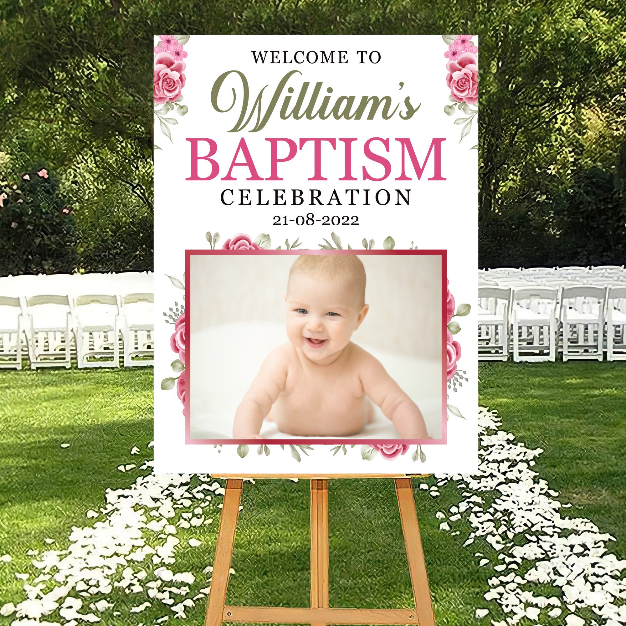 Custom Baptism Foam Board Poster Sign Christening & Religious - Etsy