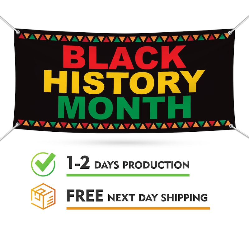 Black History Month Banner - Etsy