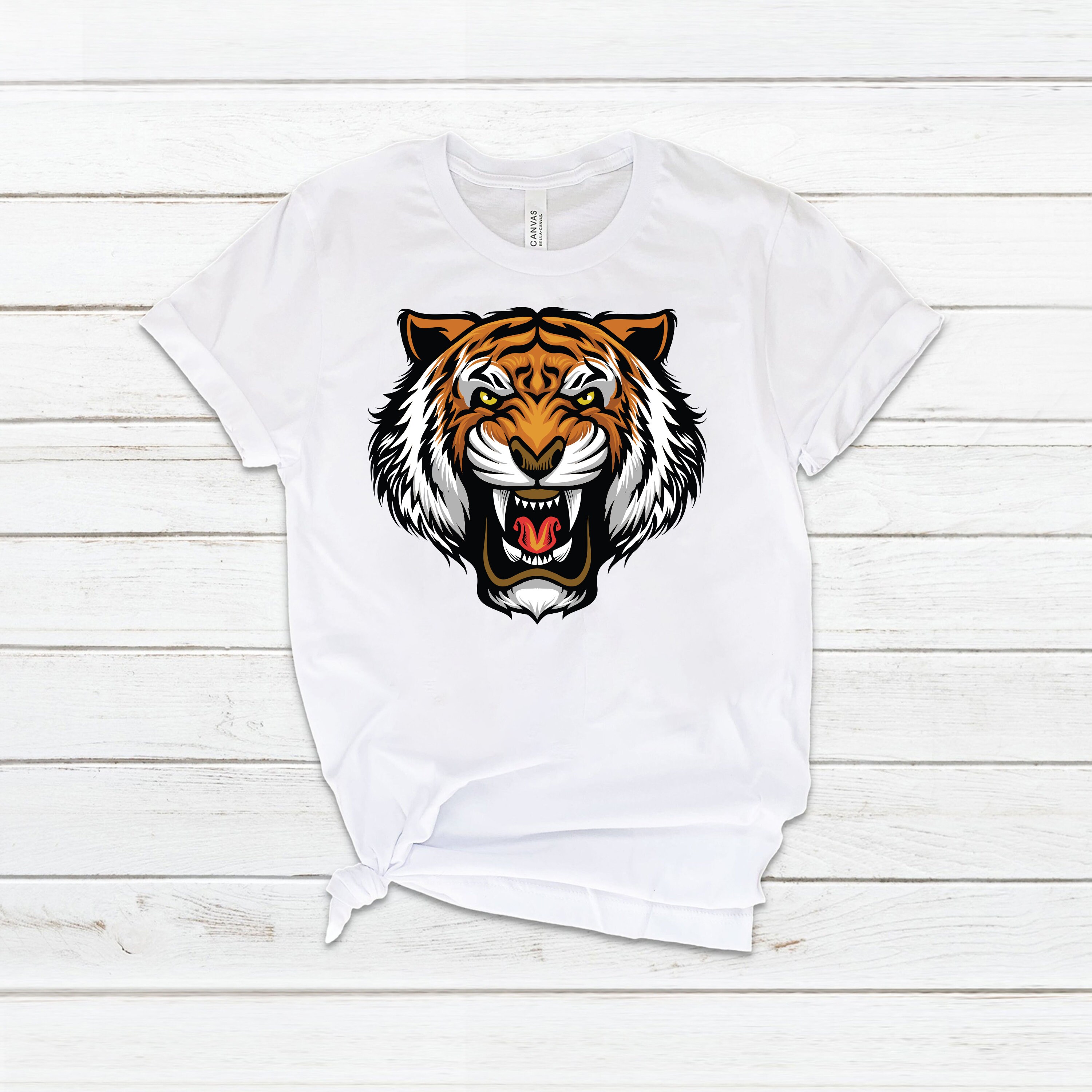 Bengal Tiger T-shirt for Men Bengals Women V Neck Shirt - Etsy