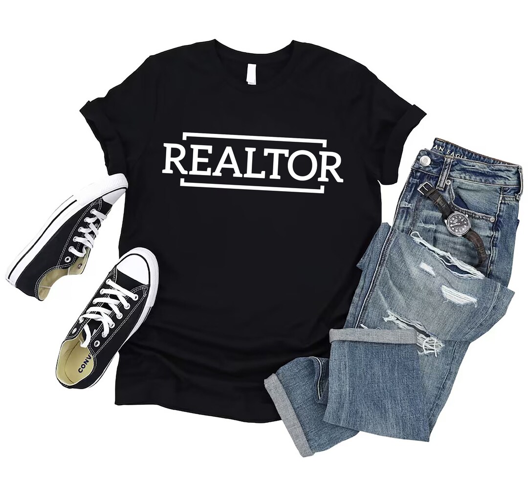 Realtor T-shirt for Men, Real Estate Agent Women V Neck Shirt, Real ...