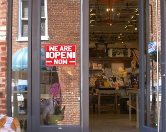 Now Open Decal - Etsy