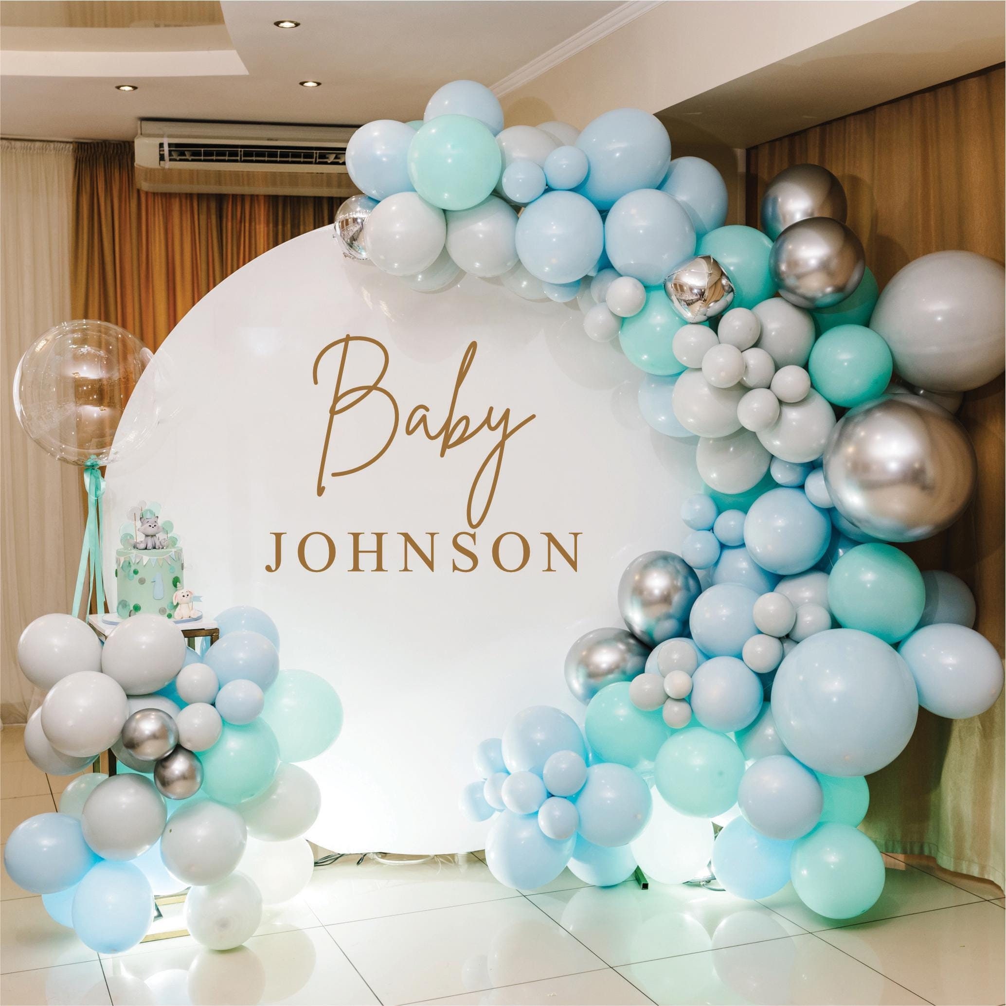Personalized Gender Reveal Name Decal for Balloon Arch, Baby Shower ...