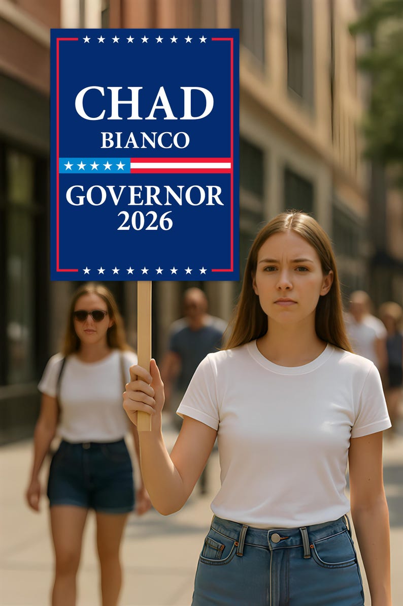 Chad Bianco for California Governor 2026 Election Sign, Political ...