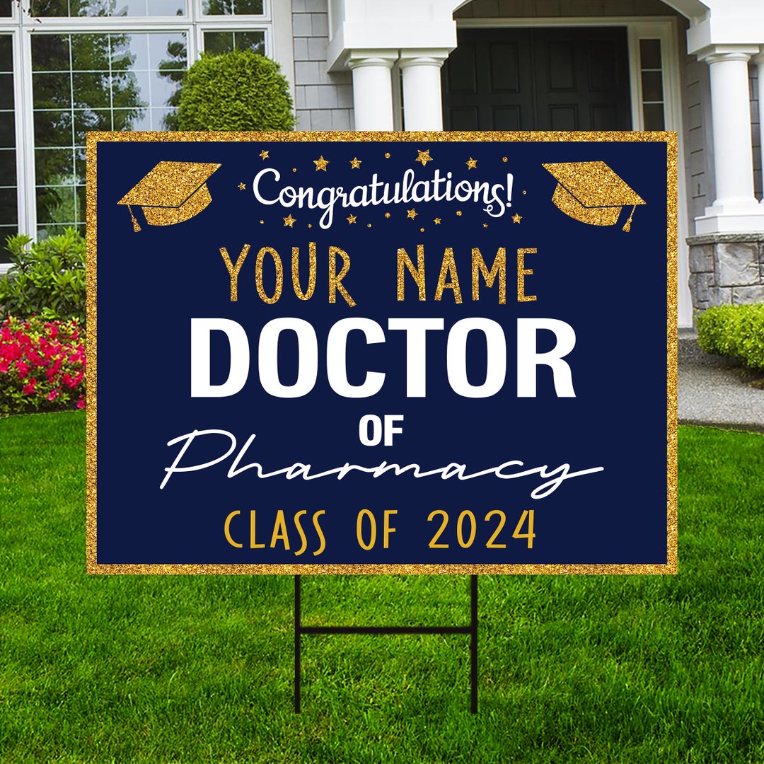 Personalized Graduation Yard Sign 2024, Graduate 2024, Class of 2024 ...