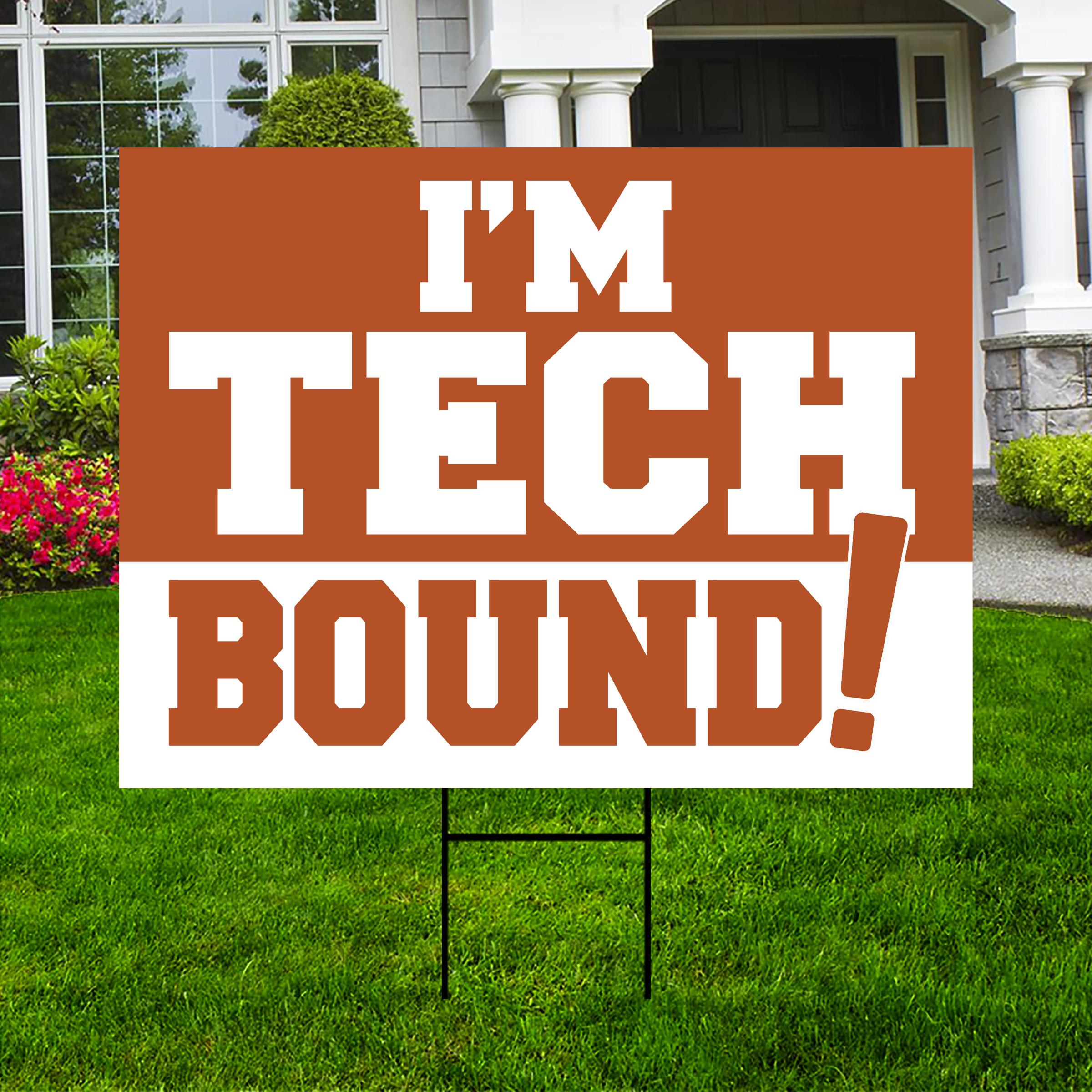 Personalized College Bound Yard Sign, Senior Graduation College Bound ...