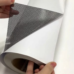 Custom Window Perforated Vinyl Decal Sticker, One Way Vision See ...