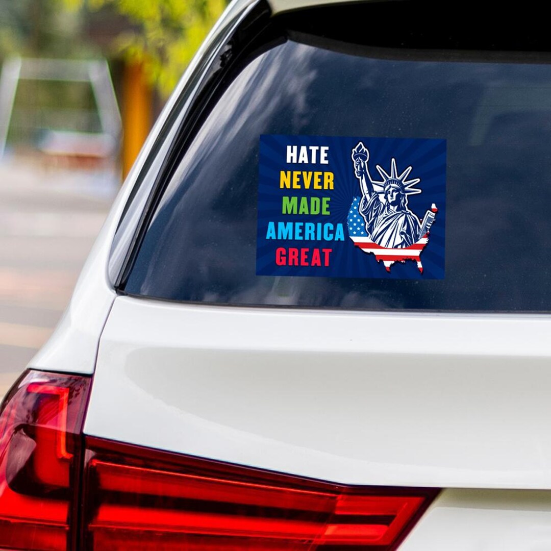 Hate Never Made America Great Vinyl Decal, Kamala Harris for President ...