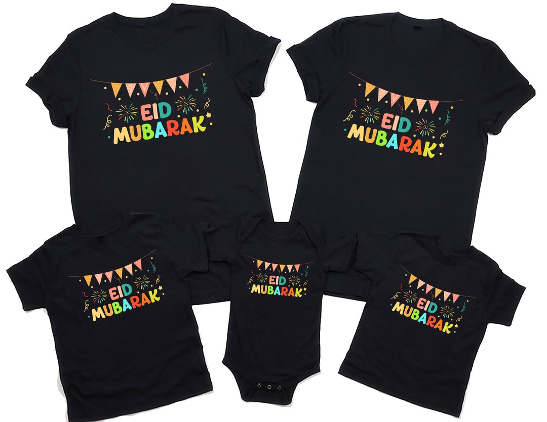 Eid Mubarak T-shirt for Men, Eid Islam Muslim Eid Al Fitr Women V Neck ...
