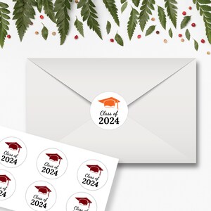 Personalized Graduation 2024 Stickers, Custom Class of 2024 Stickers ...