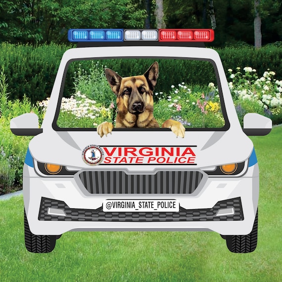 Police Car Sign Board